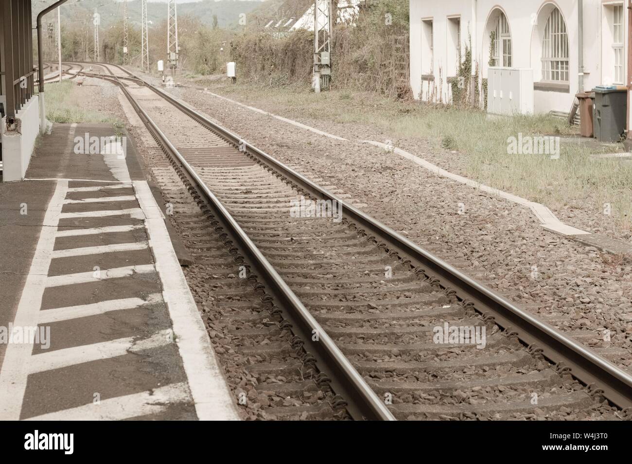Old abandoned railway station. germany hi-res stock photography and ...