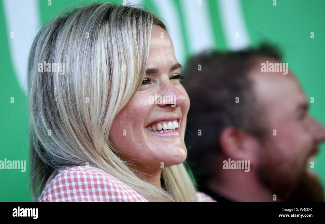 Shane Lowry and his wife Wendy Honner during the homecoming event at ...