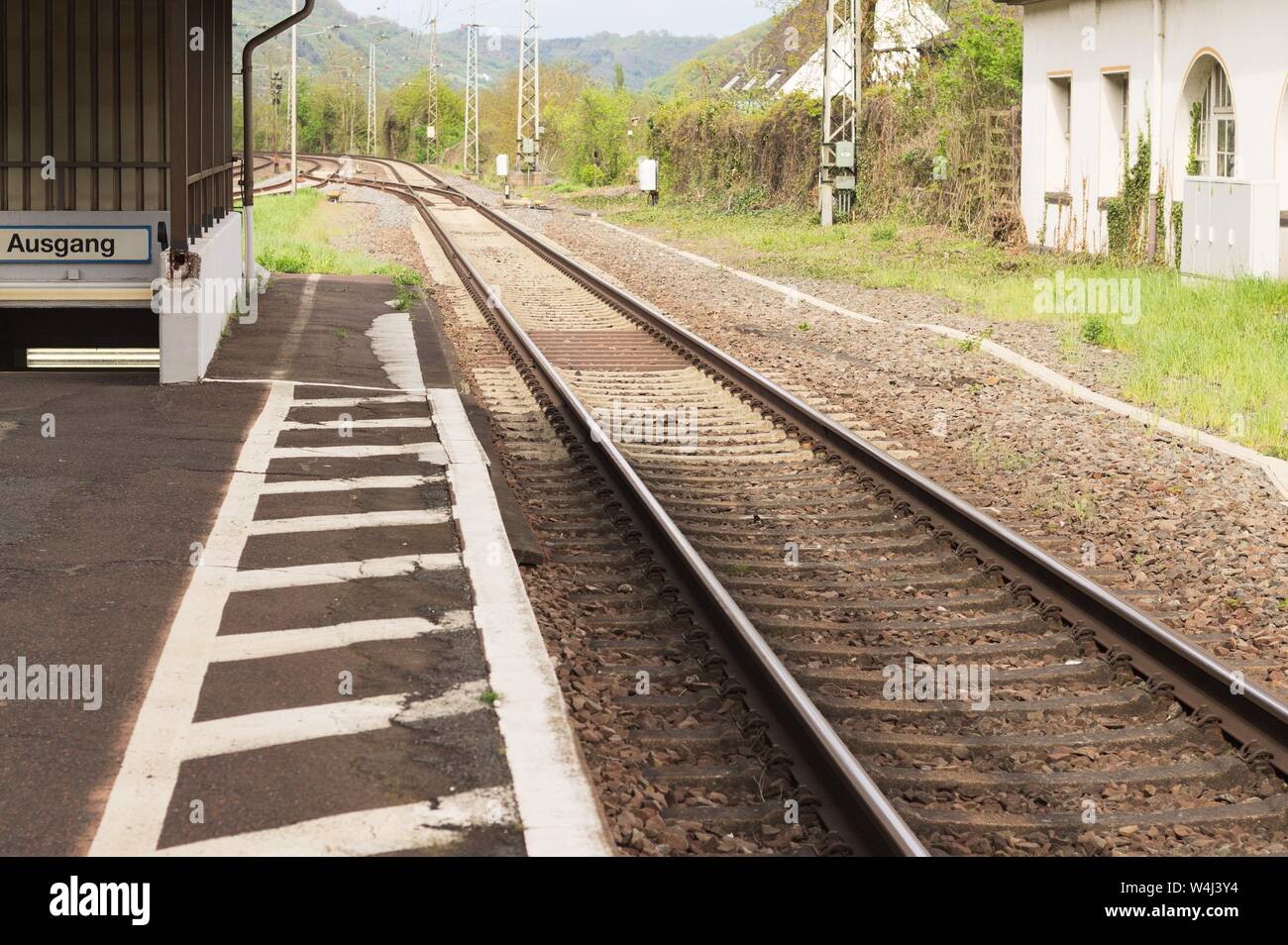 Old Abandoned Railway Station. Germany High Resolution Stock ...
