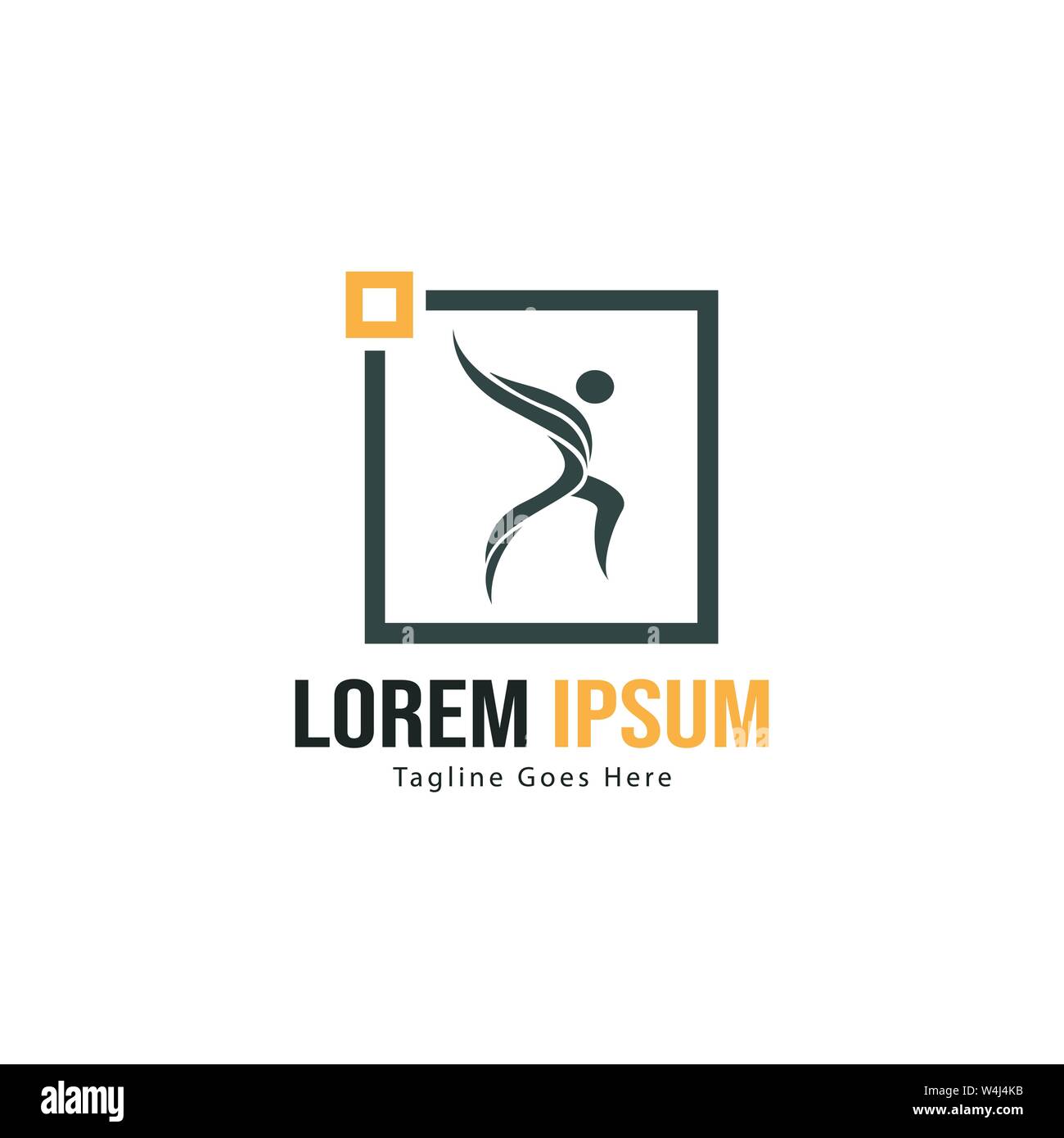 Athletic logo template design. Minimalist Athletic logo with modern ...