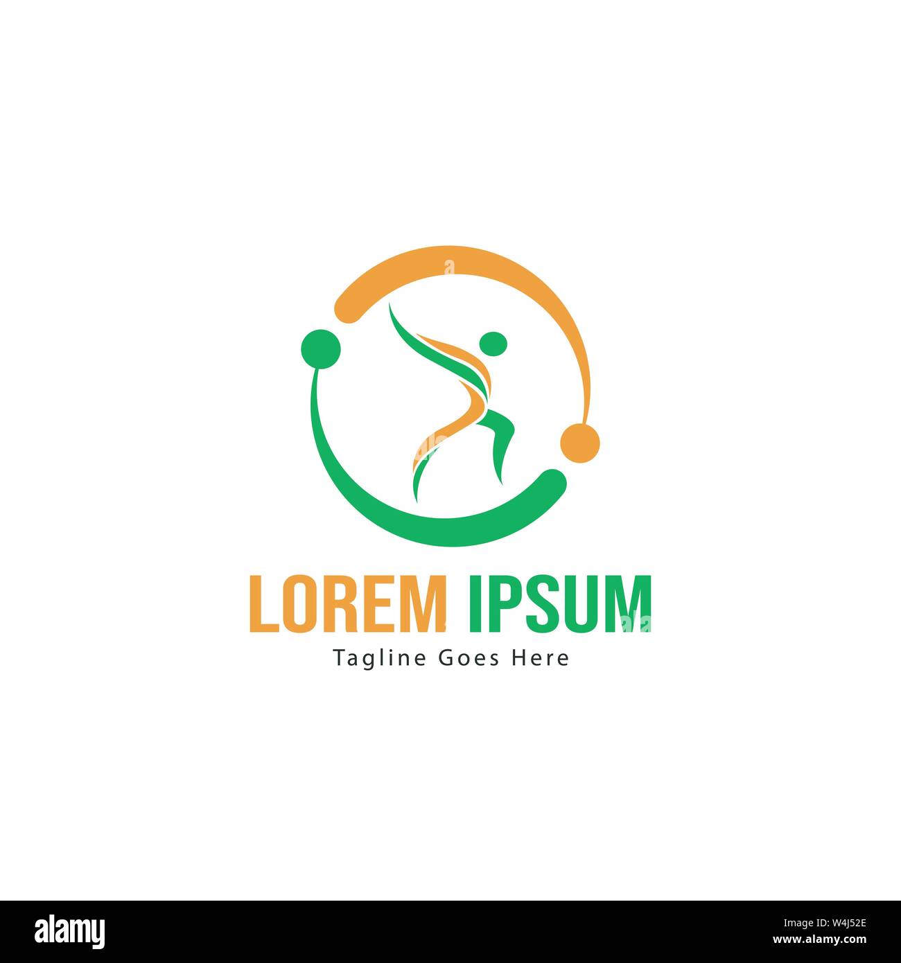 Athletic logo template design. Minimalist Athletic logo with modern ...