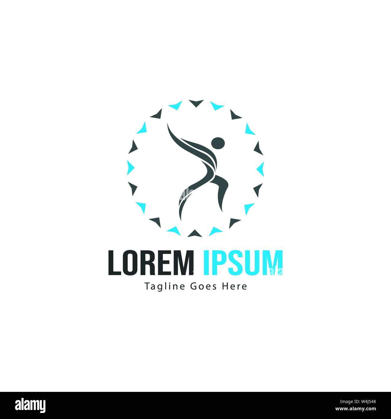 Athletic logo template design. Minimalist Athletic logo with modern ...