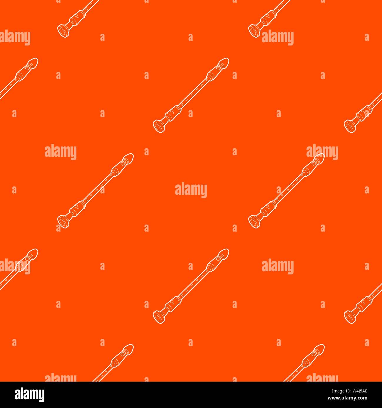 Musical pipe pattern vector orange Stock Vector Image & Art - Alamy