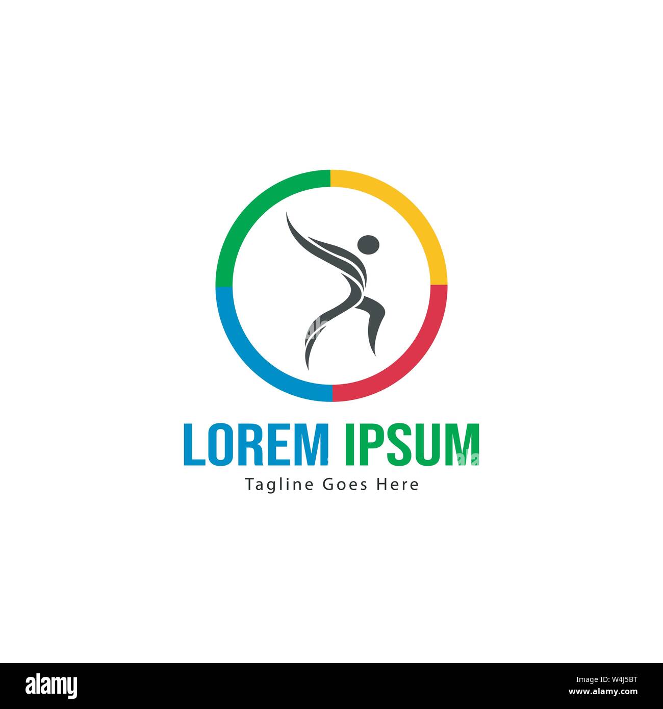 Athletic logo template design. Minimalist Athletic logo with modern ...