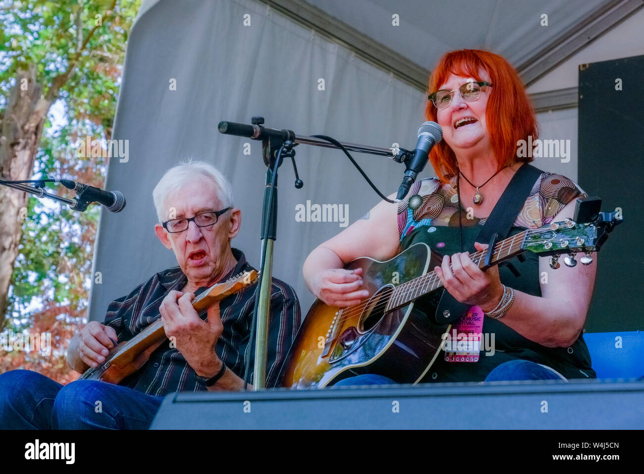 Bill Kirchen and Linda McRae, Vancouver Folk Music Festival, Vancouver ...