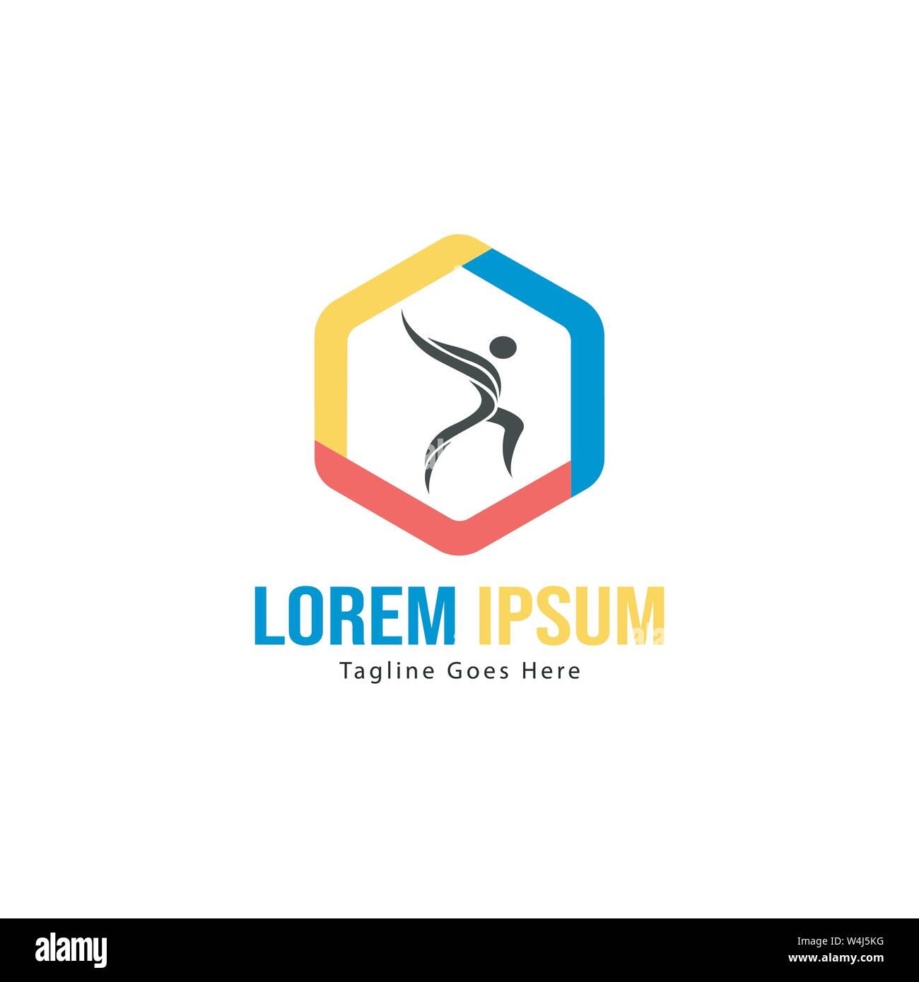 Athletic logo template design. Minimalist Athletic logo with modern ...