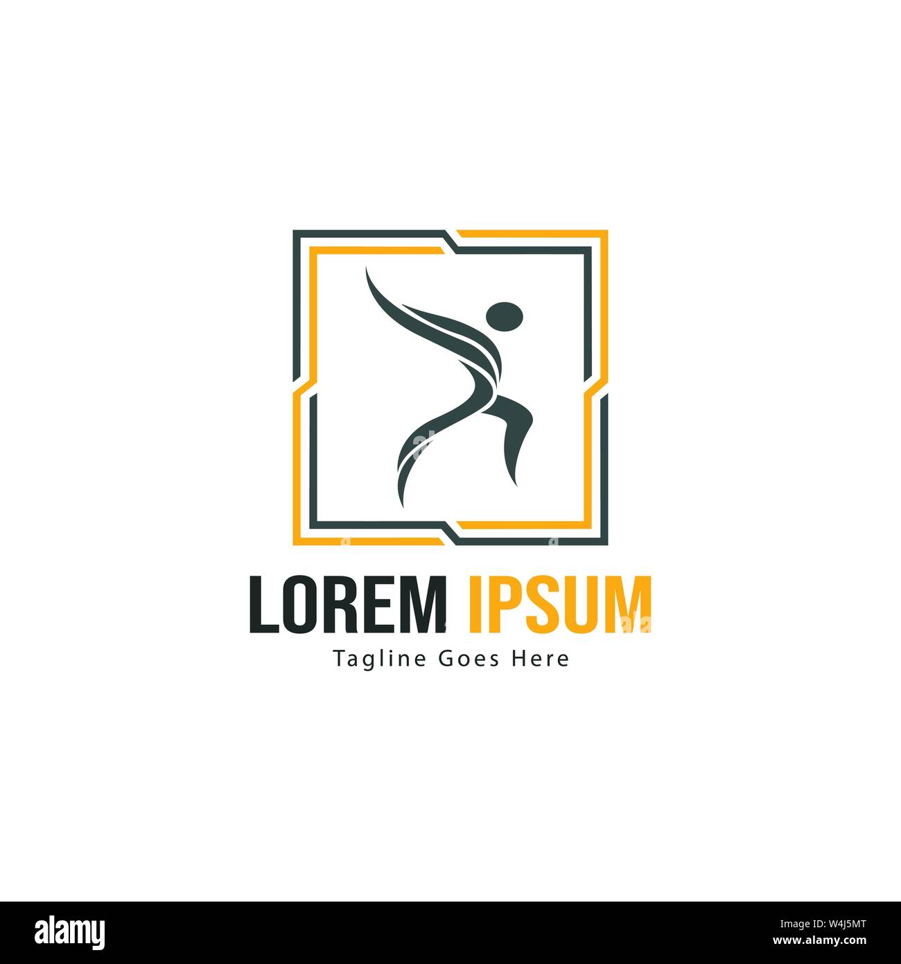 Athletic logo template design. Minimalist Athletic logo with modern ...