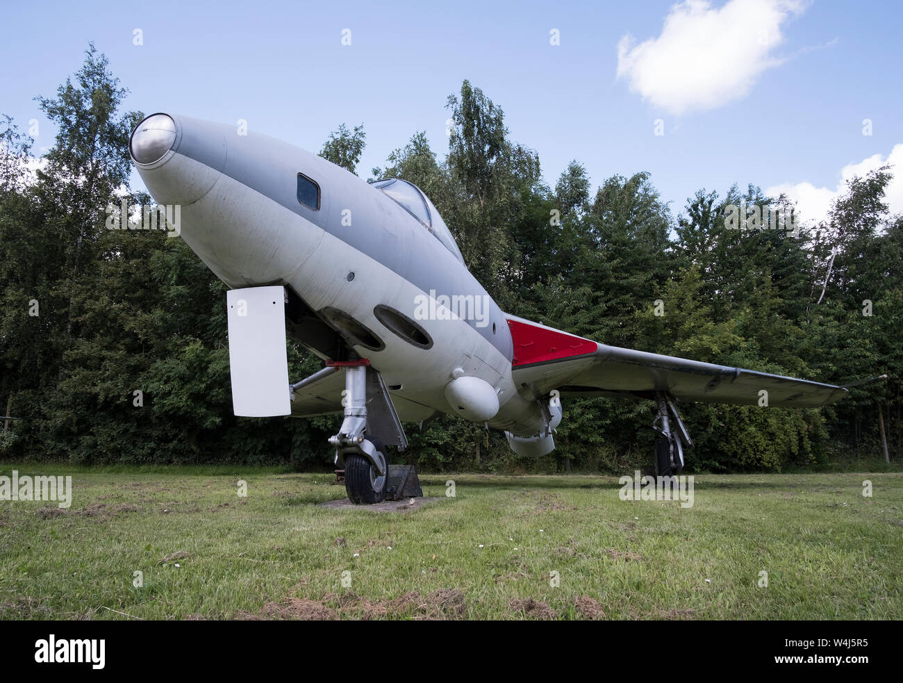 Old jet aircraft on display Stock Photo - Alamy