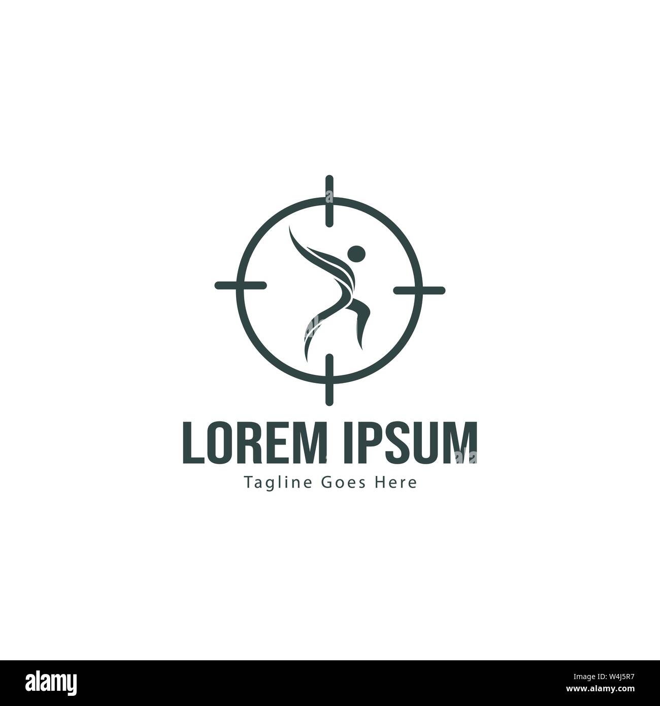 Athletic logo template design. Minimalist Athletic logo with modern ...