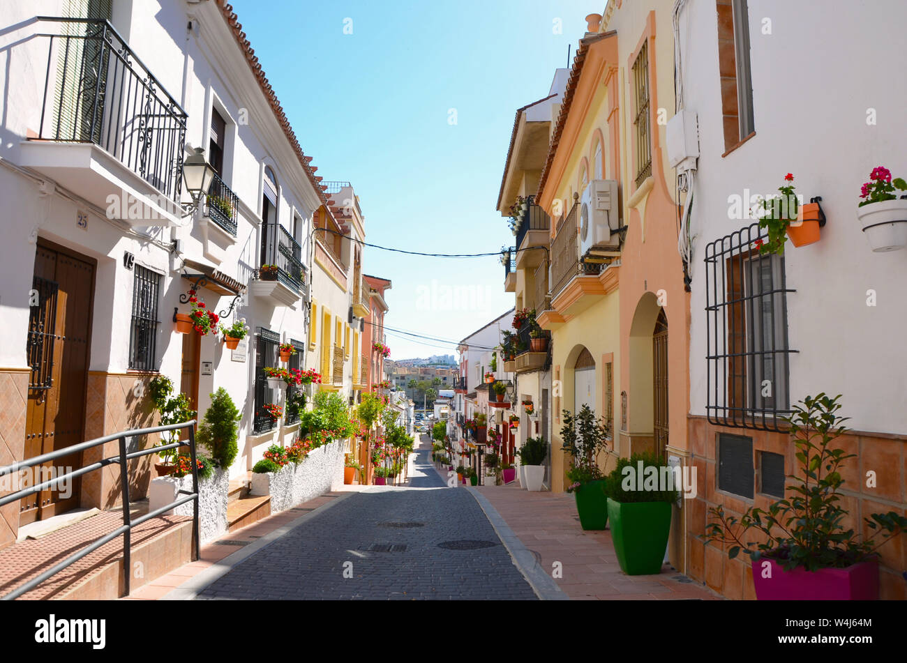 Houses of Estepona, Andalusia, Spain Stock Photo - Alamy