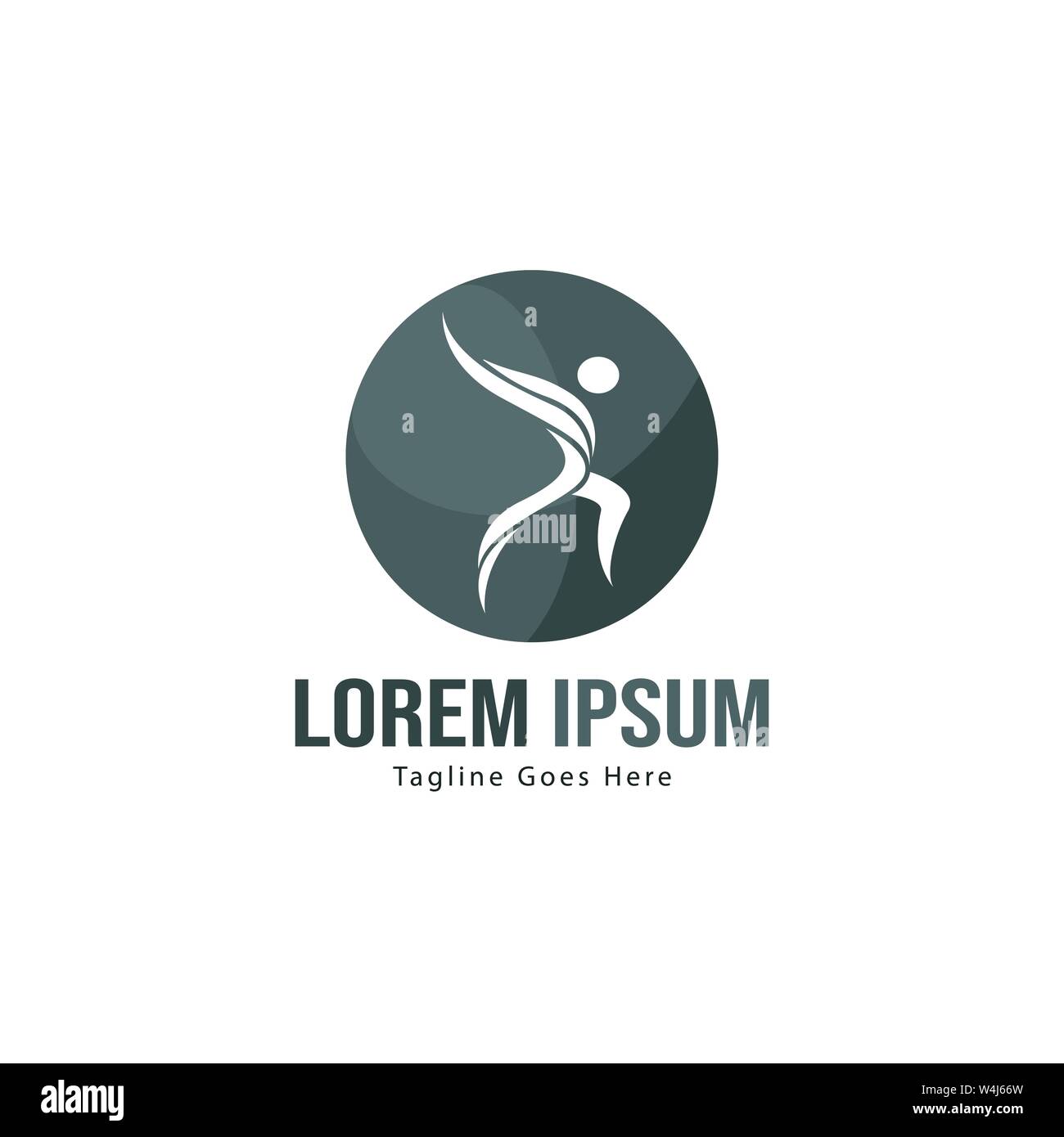 Athletic logo template design. Minimalist Athletic logo with modern ...