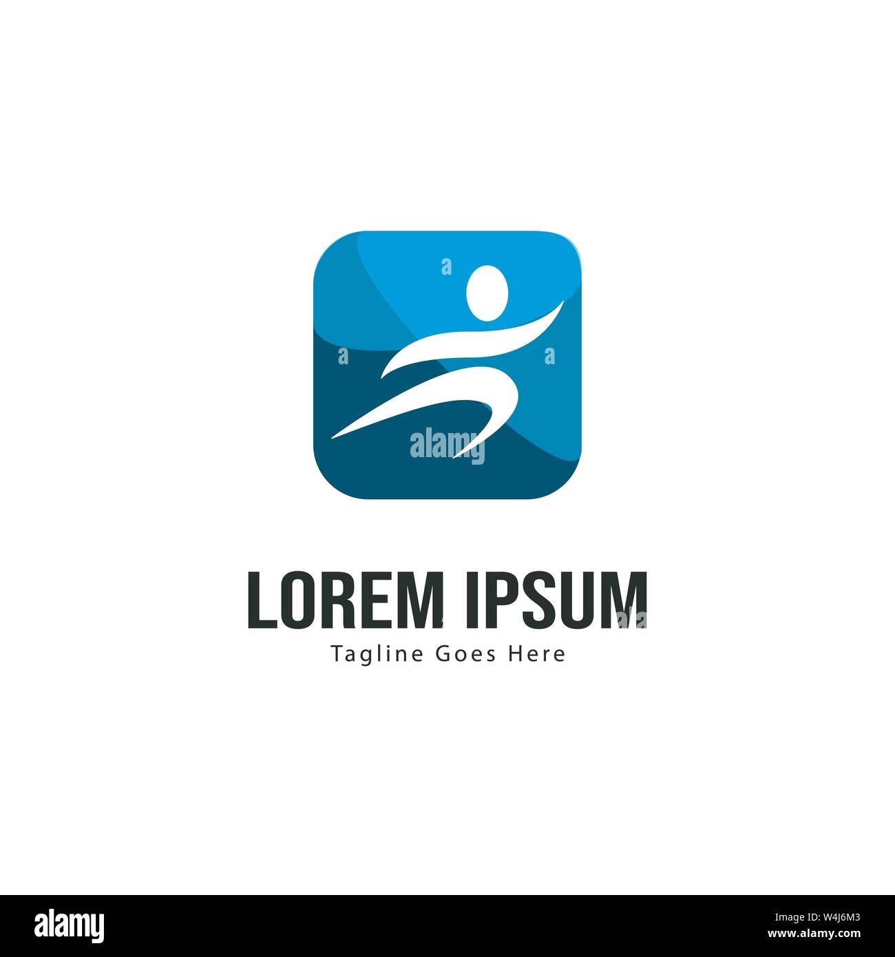 Athletic logo template design. Minimalist Athletic logo with modern ...