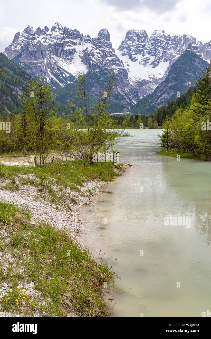 Alpine landscape in Dolomites, Italy Stock Photo - Alamy