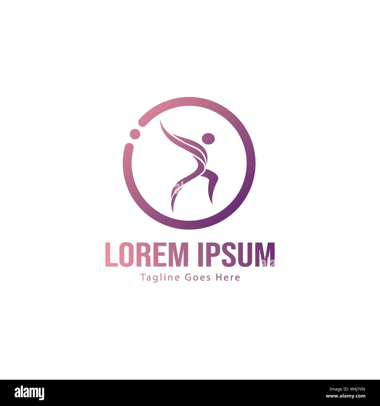Athletic logo template design. Minimalist Athletic logo with modern ...