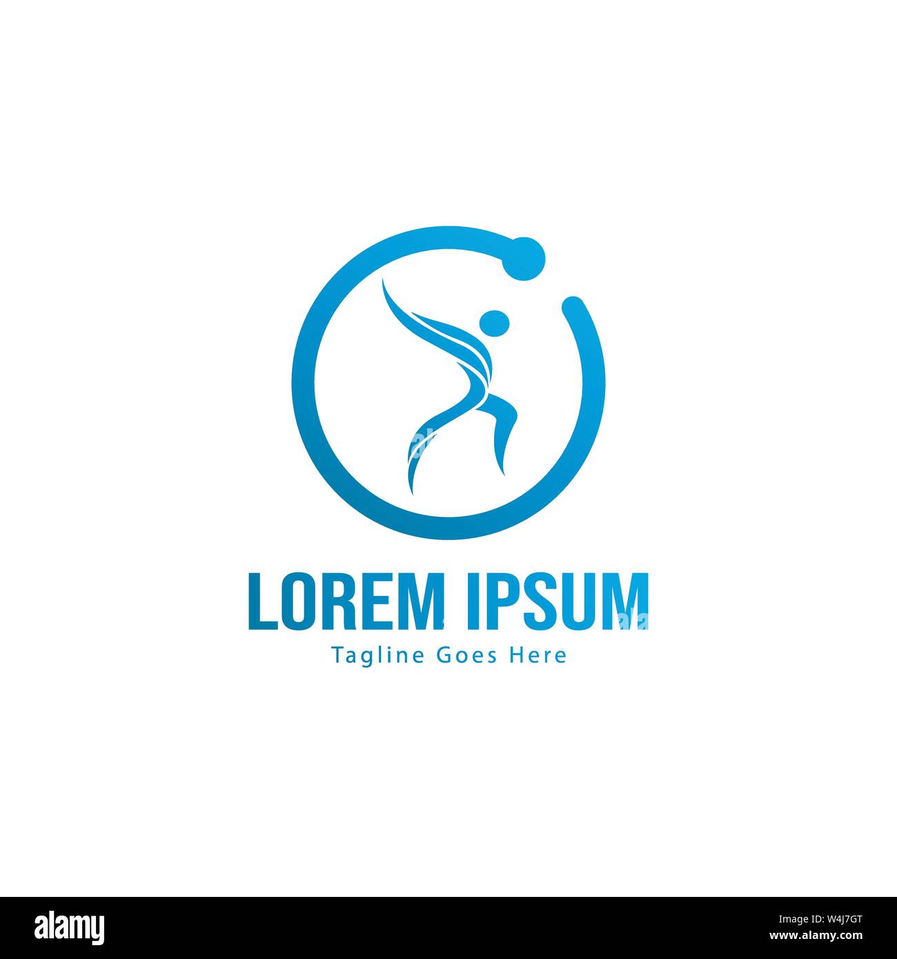 Athletic logo template design. Minimalist Athletic logo with modern ...