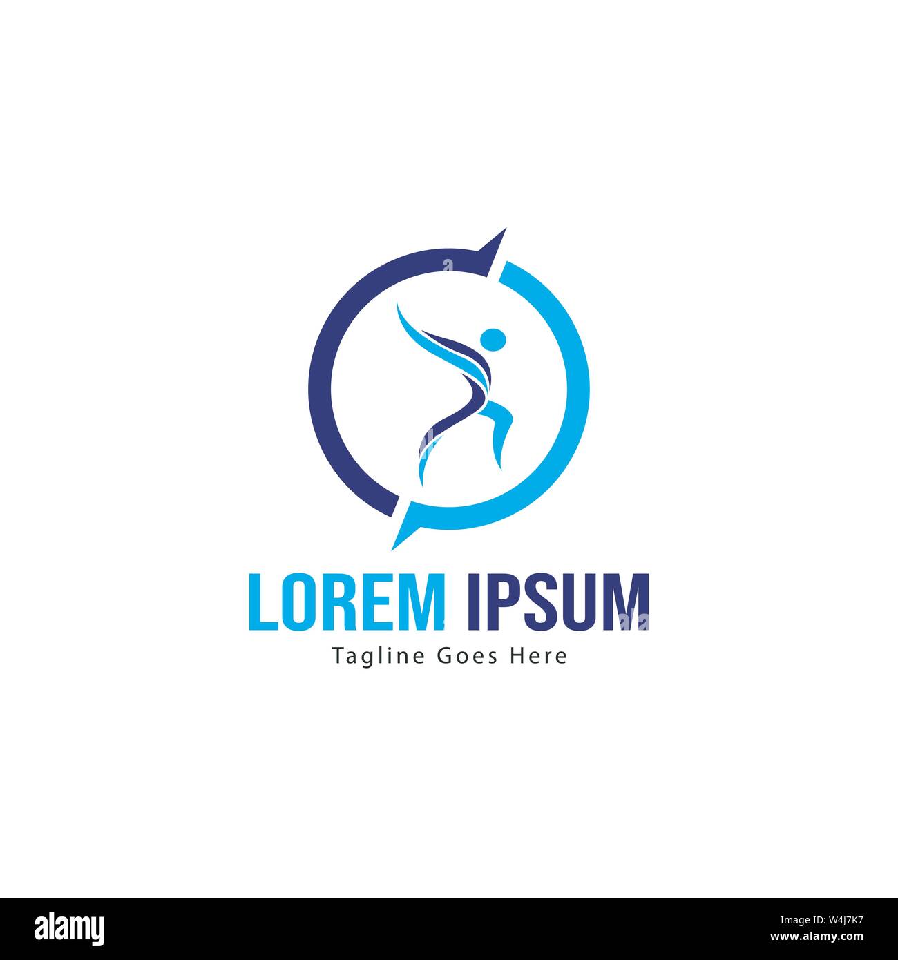 Athletic logo template design. Minimalist Athletic logo with modern ...