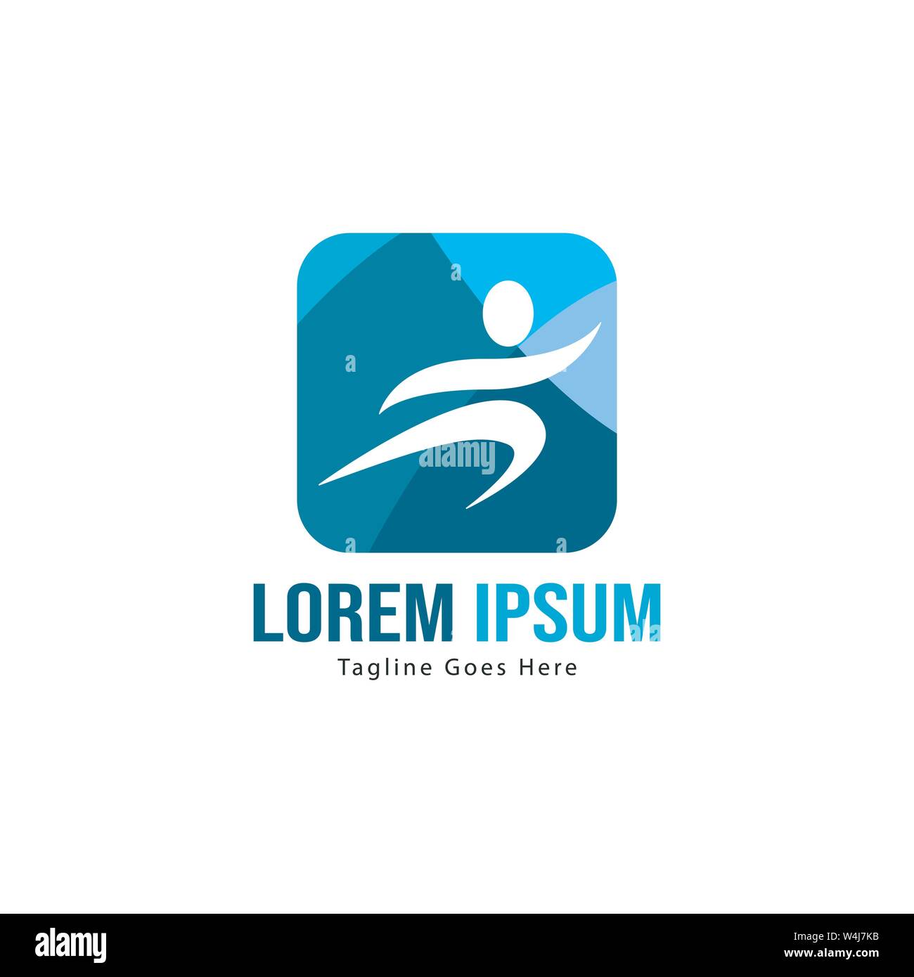 Athletic logo template design. Minimalist Athletic logo with modern ...