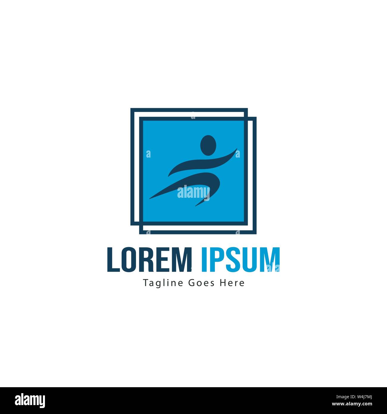 Athletic logo template design. Minimalist Athletic logo with modern ...