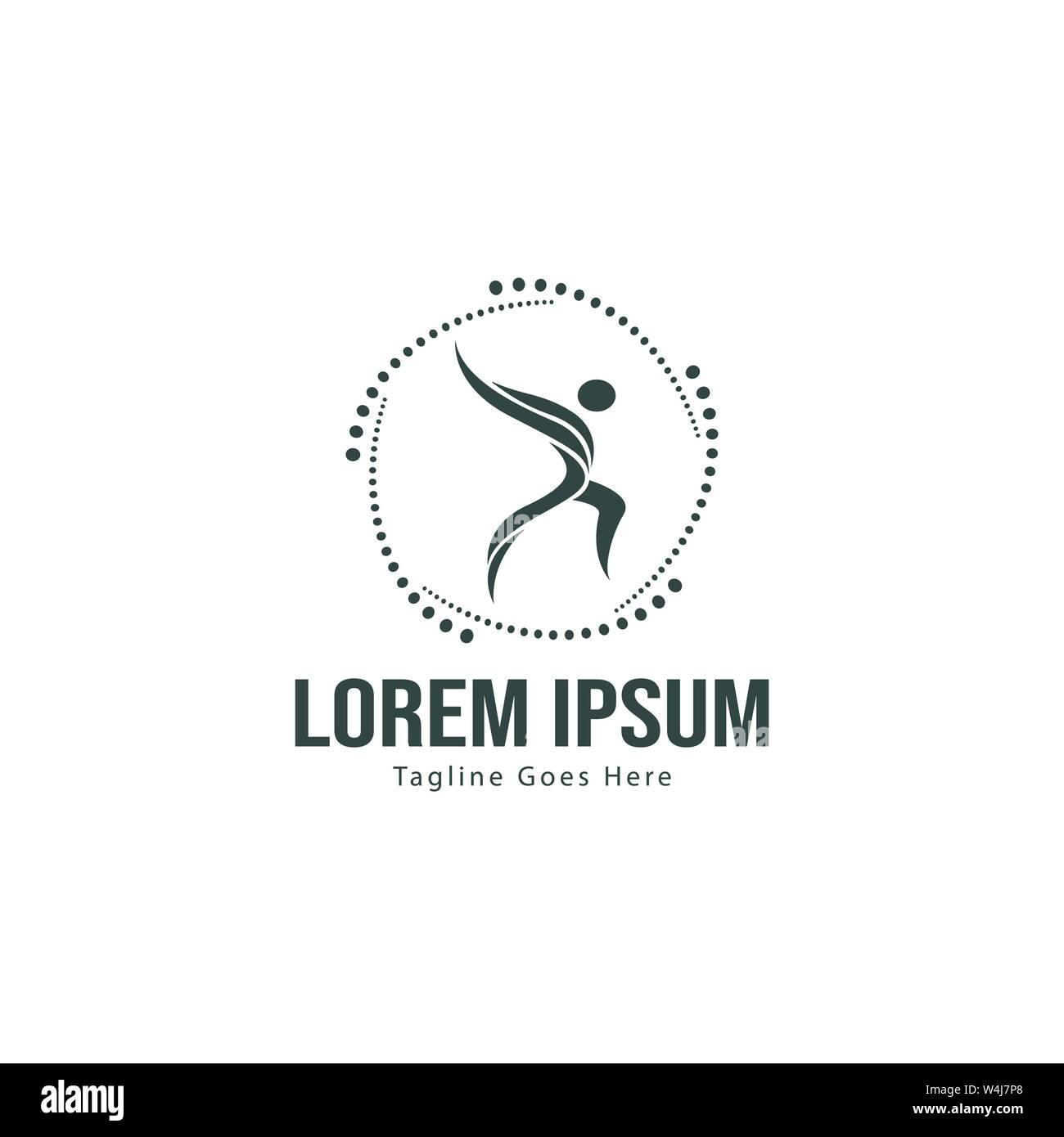 Athletic logo template design. Minimalist Athletic logo with modern ...