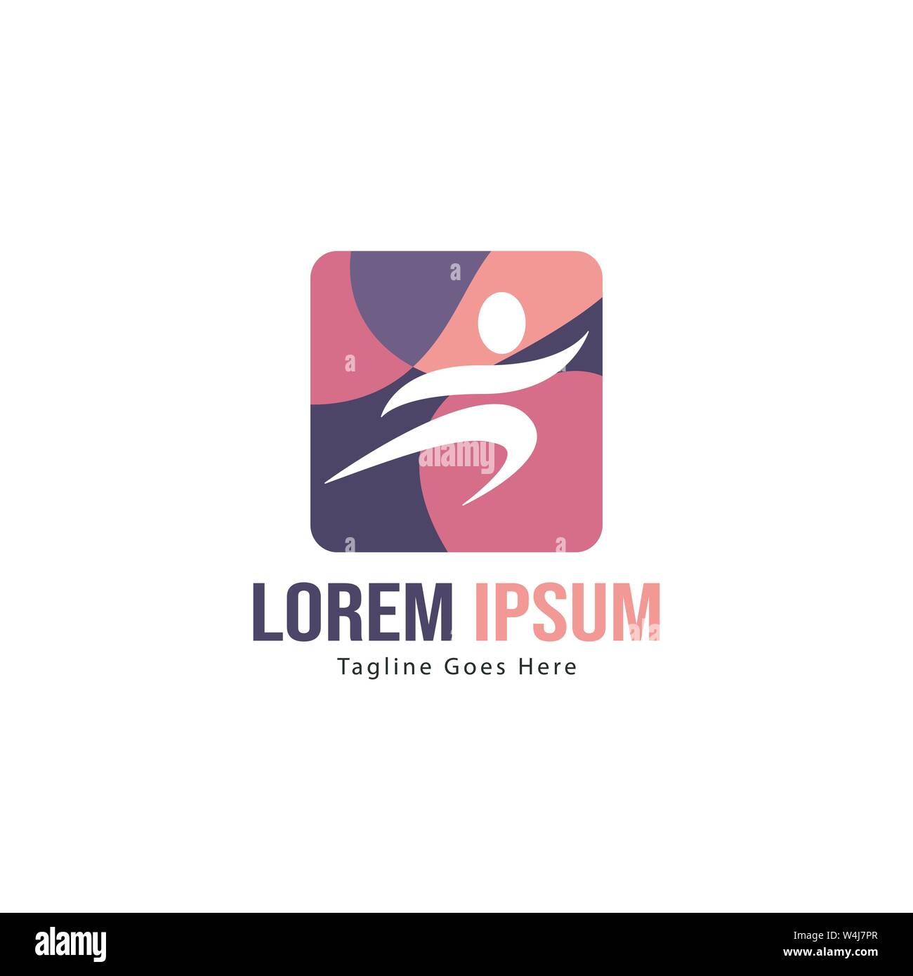 Athletic logo template design. Minimalist Athletic logo with modern ...