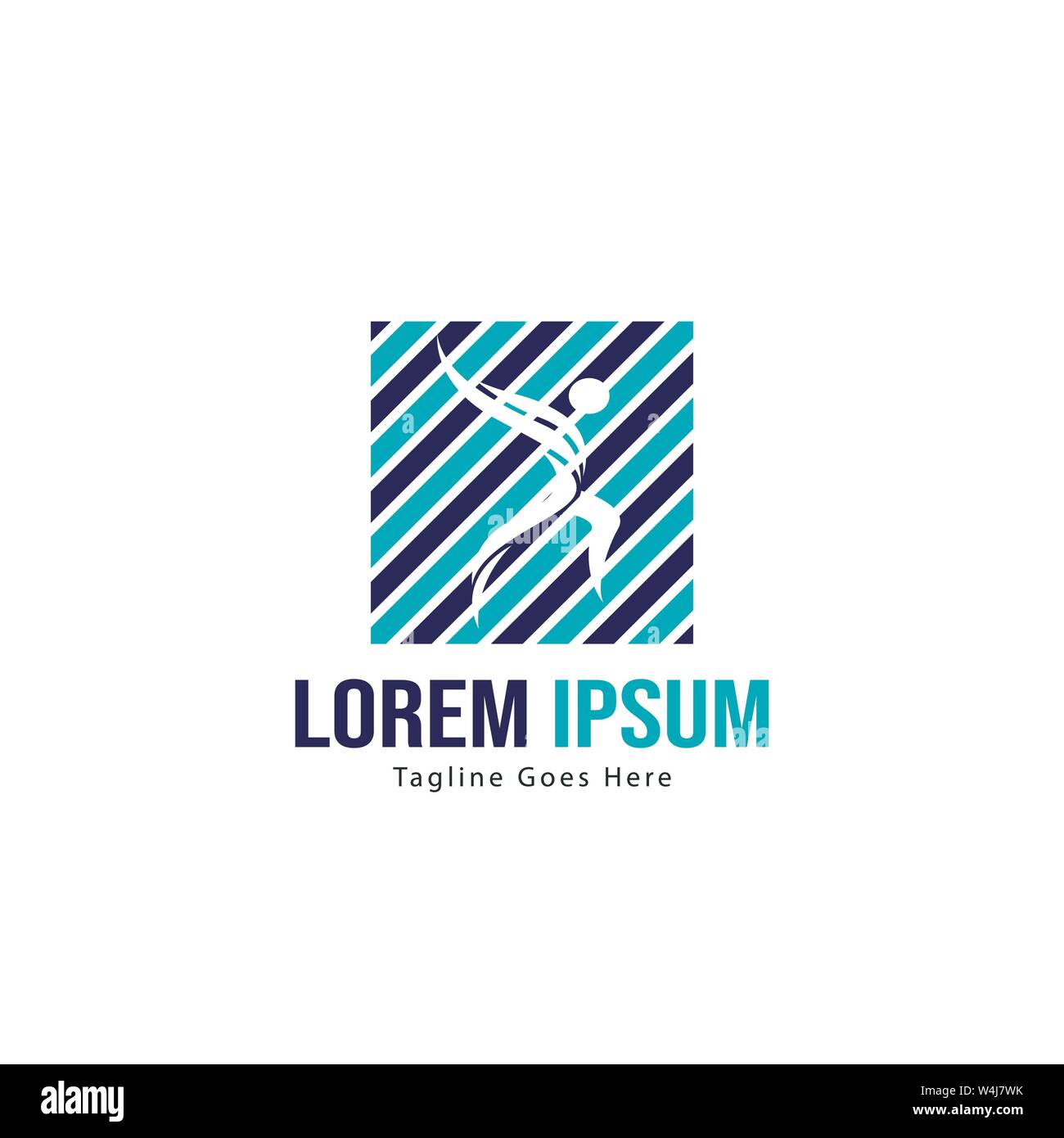 Athletic logo template design. Minimalist Athletic logo with modern ...