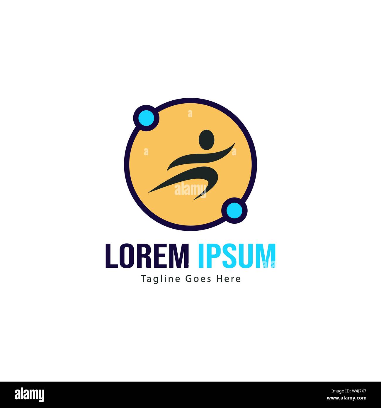 Athletic logo template design. Minimalist Athletic logo with modern ...