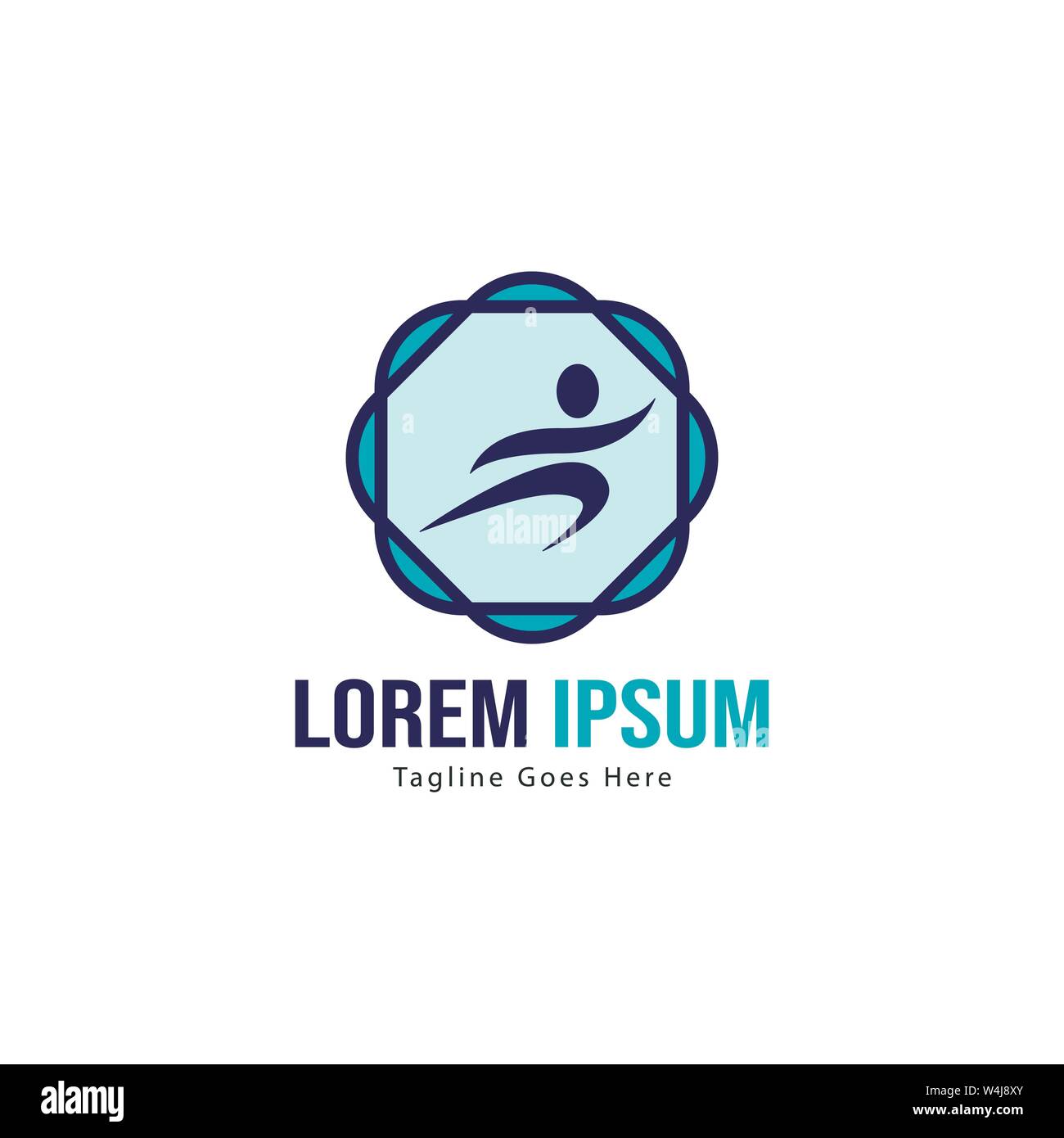 Athletic logo template design. Minimalist Athletic logo with modern ...