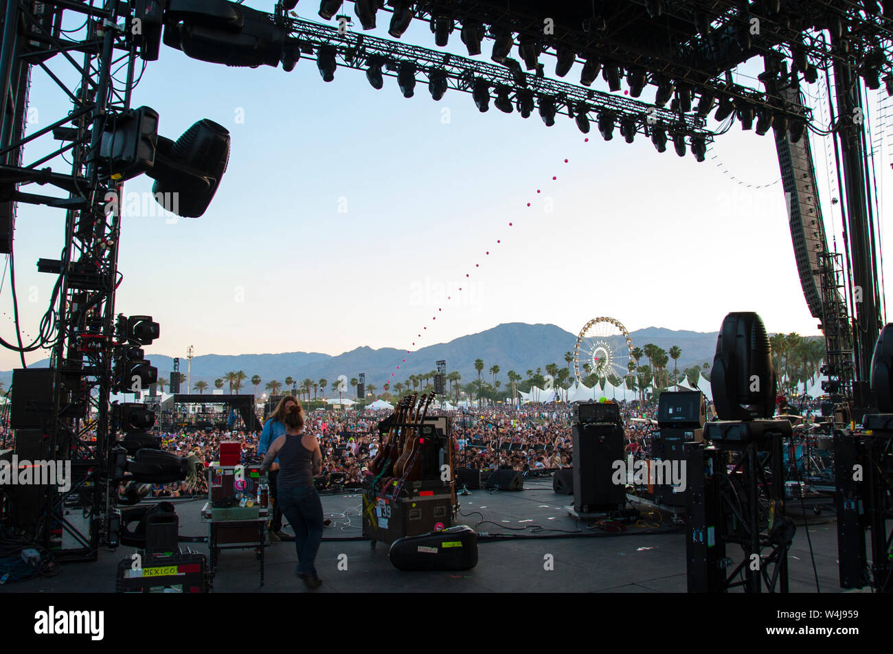 Backstage view of Coachella Music Festival Stock Photo - Alamy