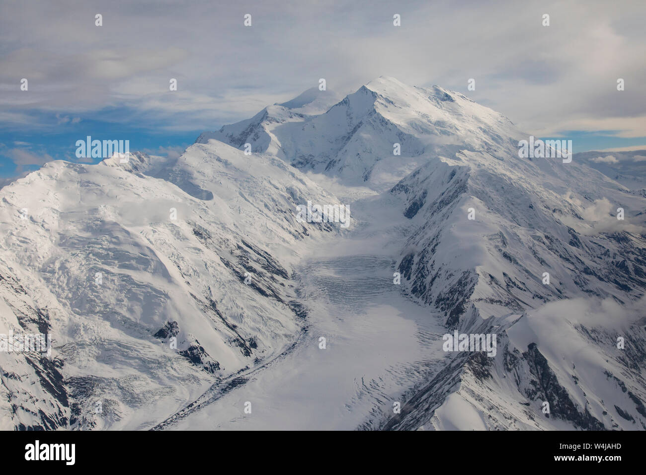 Aerial Mount Denali, Alaska Stock Photo - Alamy