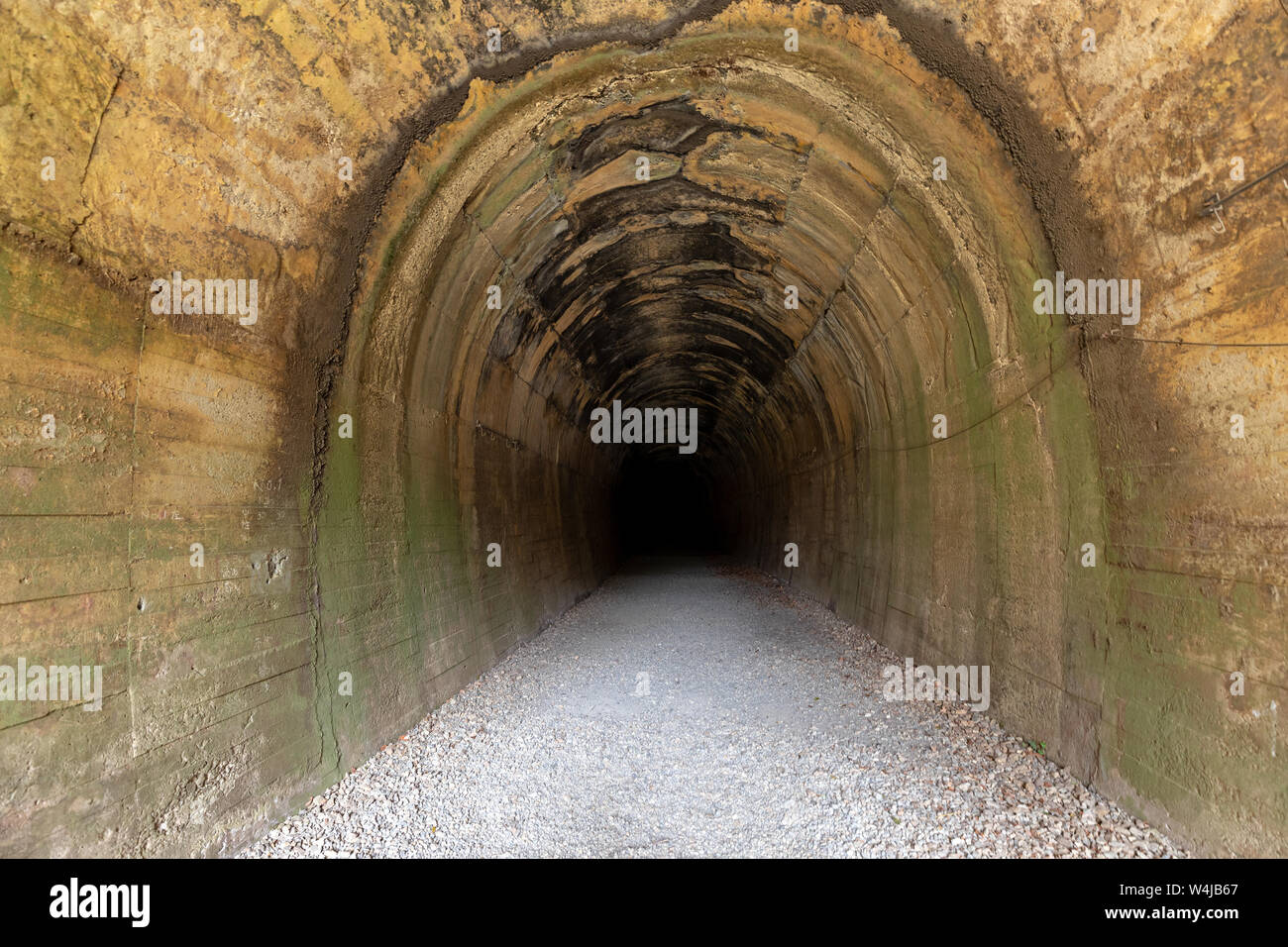 Inside an railway tunnel in the Osaka area, Japan Stock Photo - Alamy