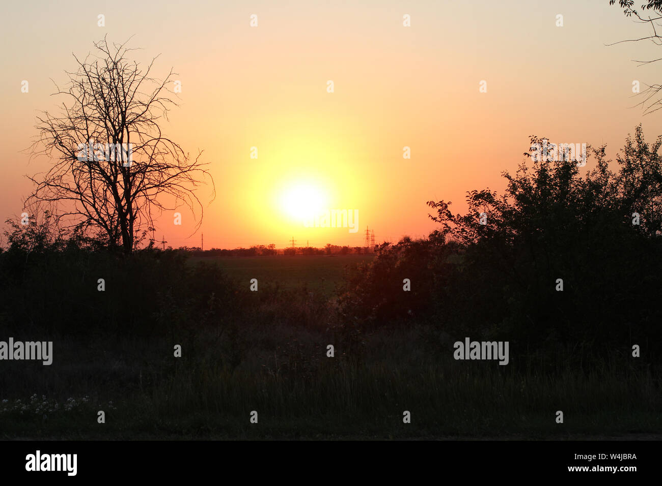 Sunset steppe hi-res stock photography and images - Alamy