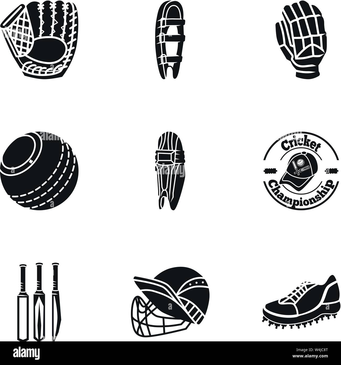 Cricket Bat And Ball Vector Black and White Stock Photos & Images - Alamy