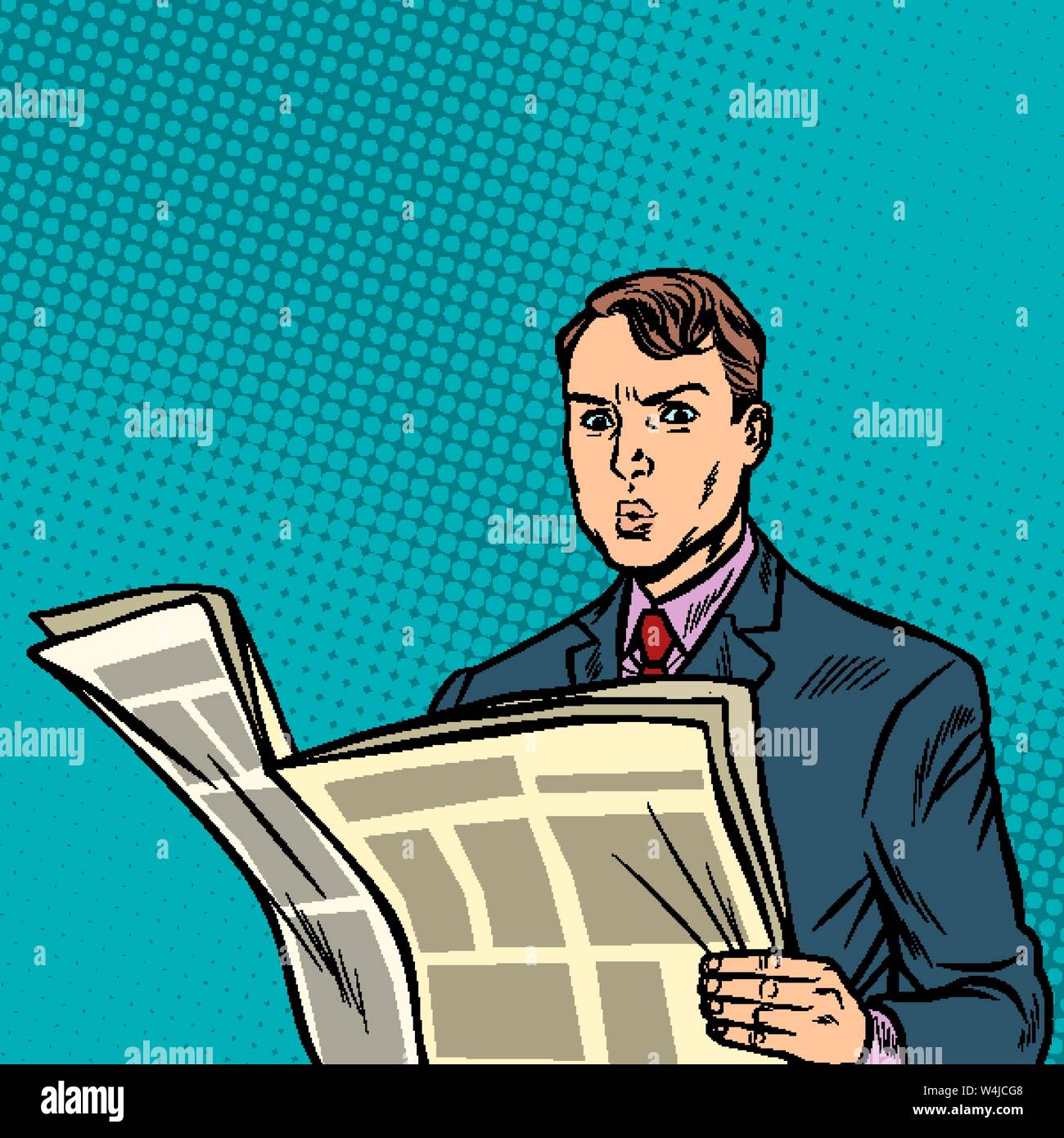 Report reading Stock Vector Images - Alamy