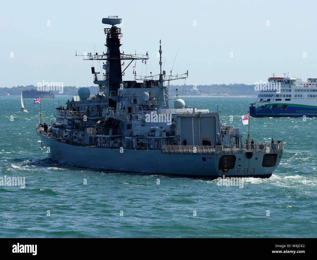 AJAXNETPHOTO. 3RD JUNE, 2019. PORTSMOUTH, ENGLAND. - TYPE 23 DEPARTS ...