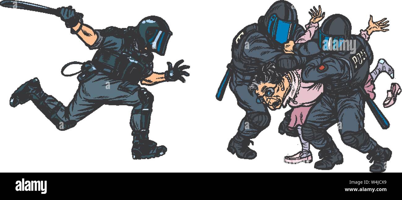 Woman police officer illustration hi-res stock photography and images ...