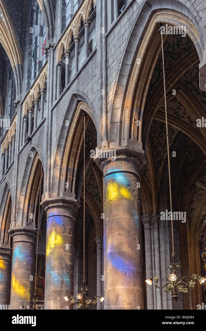 Interior of St. Paul's Cathedral, Liege, Belgium Stock Photo - Alamy
