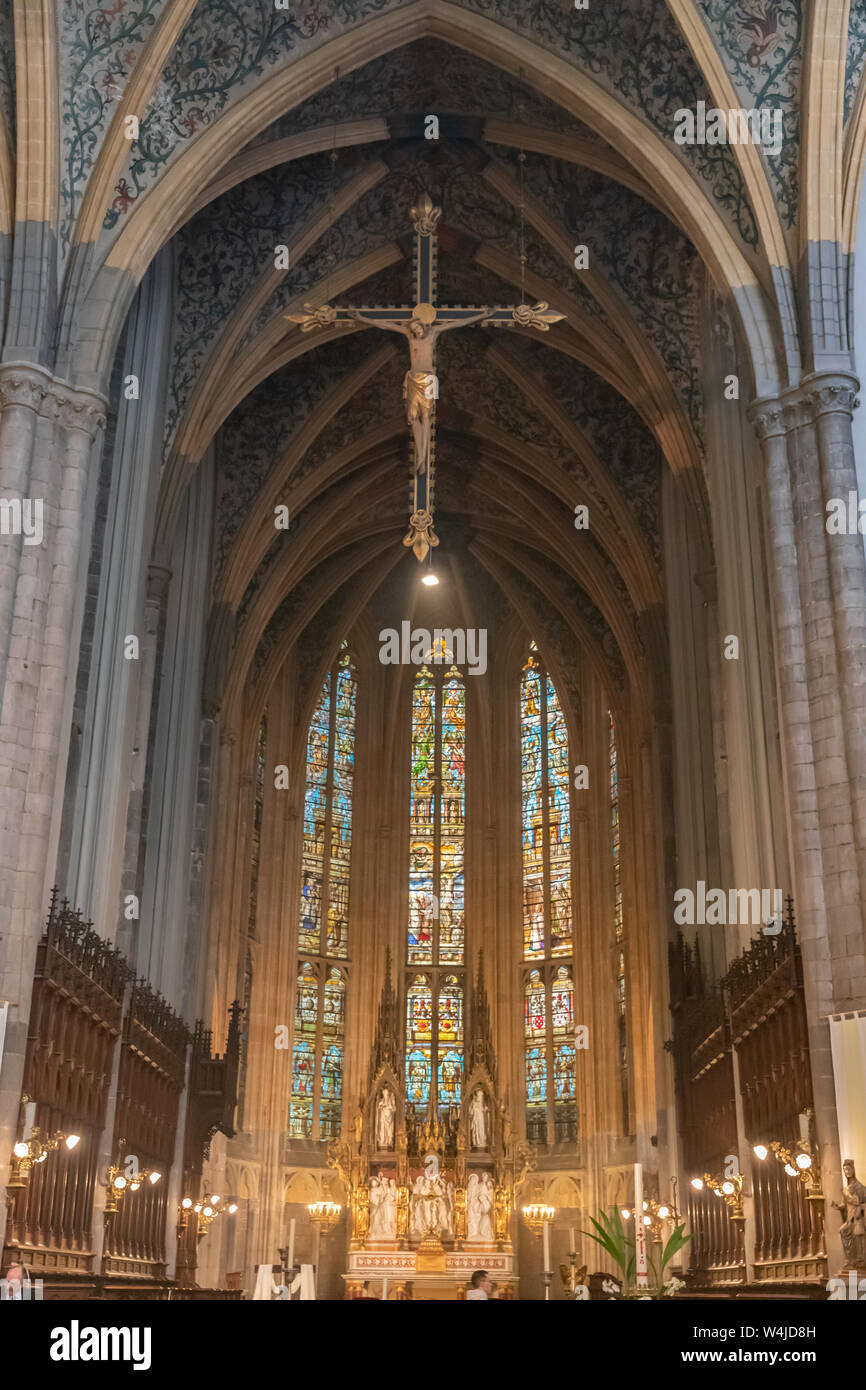 Interior of St. Paul's Cathedral, Liege, Belgium Stock Photo - Alamy