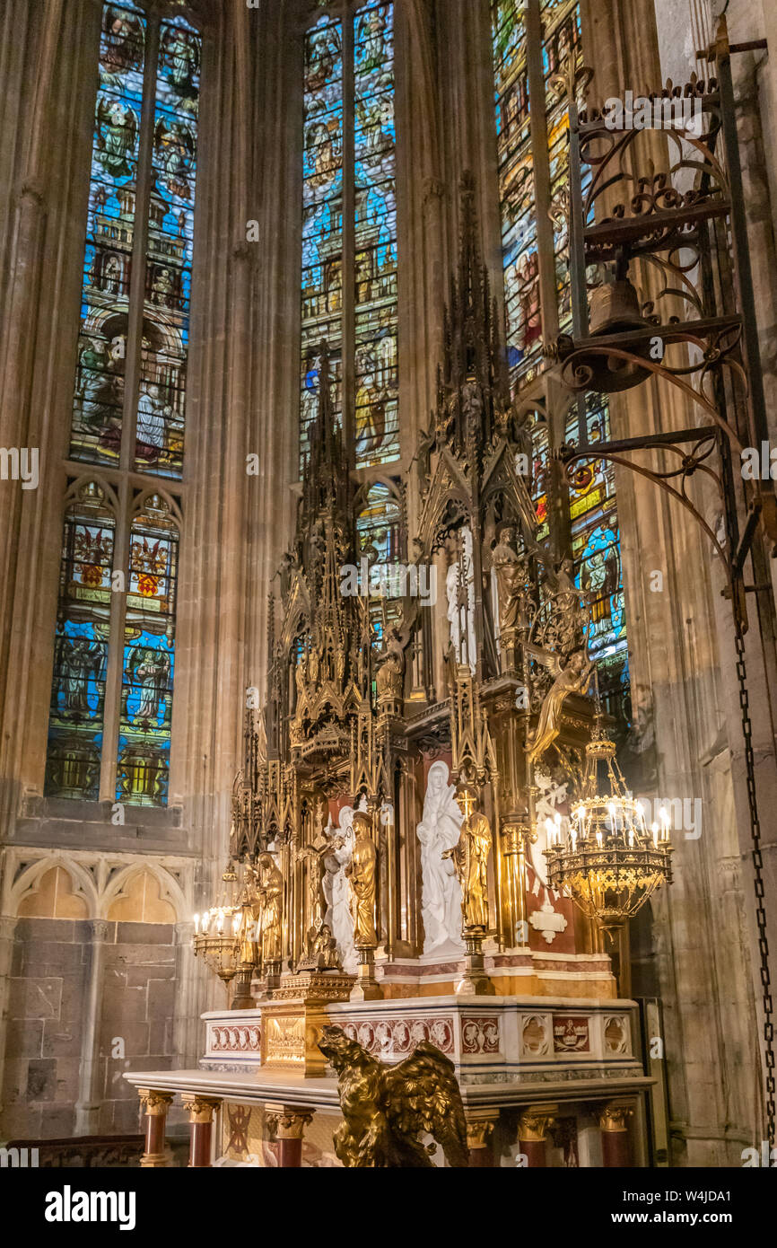 Interior of St. Paul's Cathedral, Liege, Belgium Stock Photo - Alamy