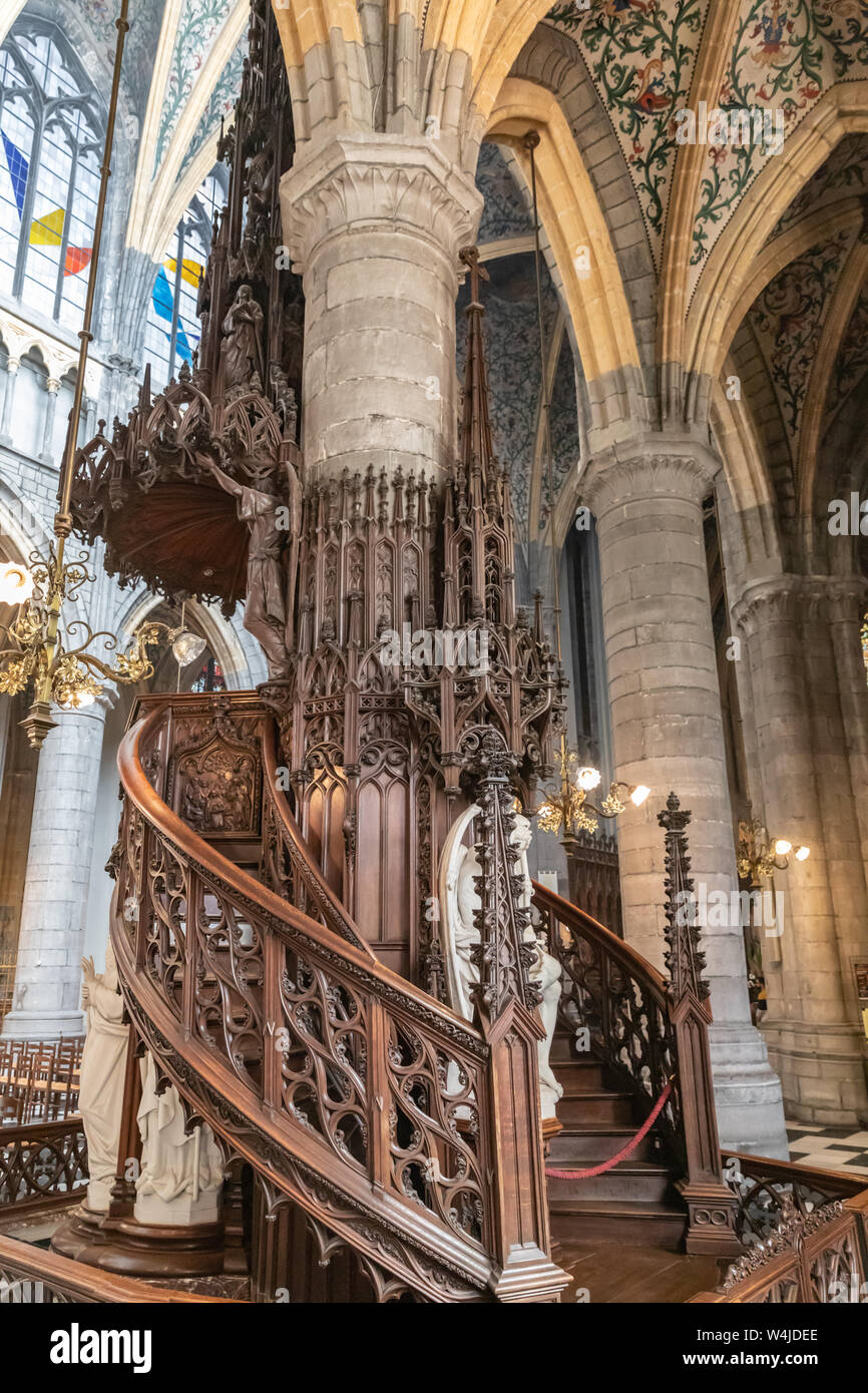Interior of St. Paul's Cathedral, Liege, Belgium Stock Photo - Alamy