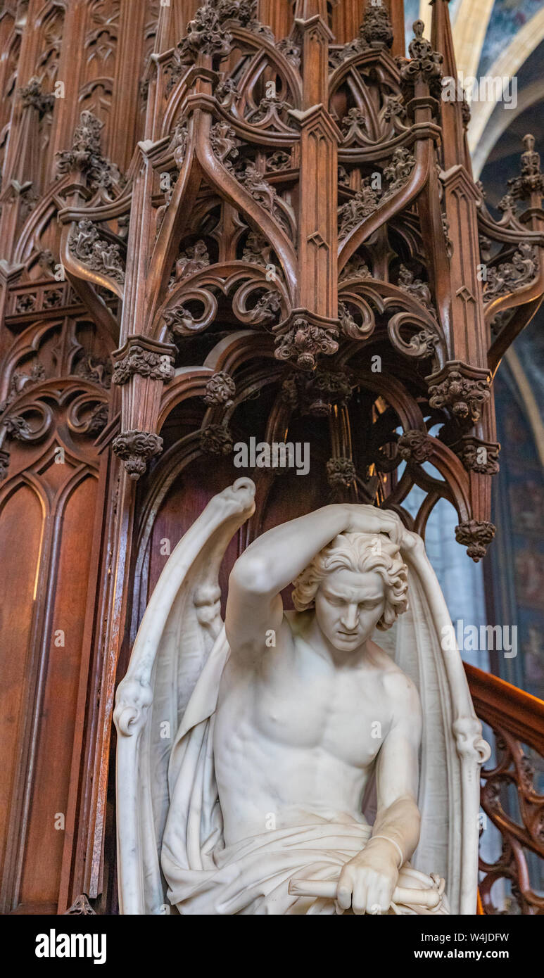 Interior of St. Paul's Cathedral, Liege, Belgium Stock Photo - Alamy