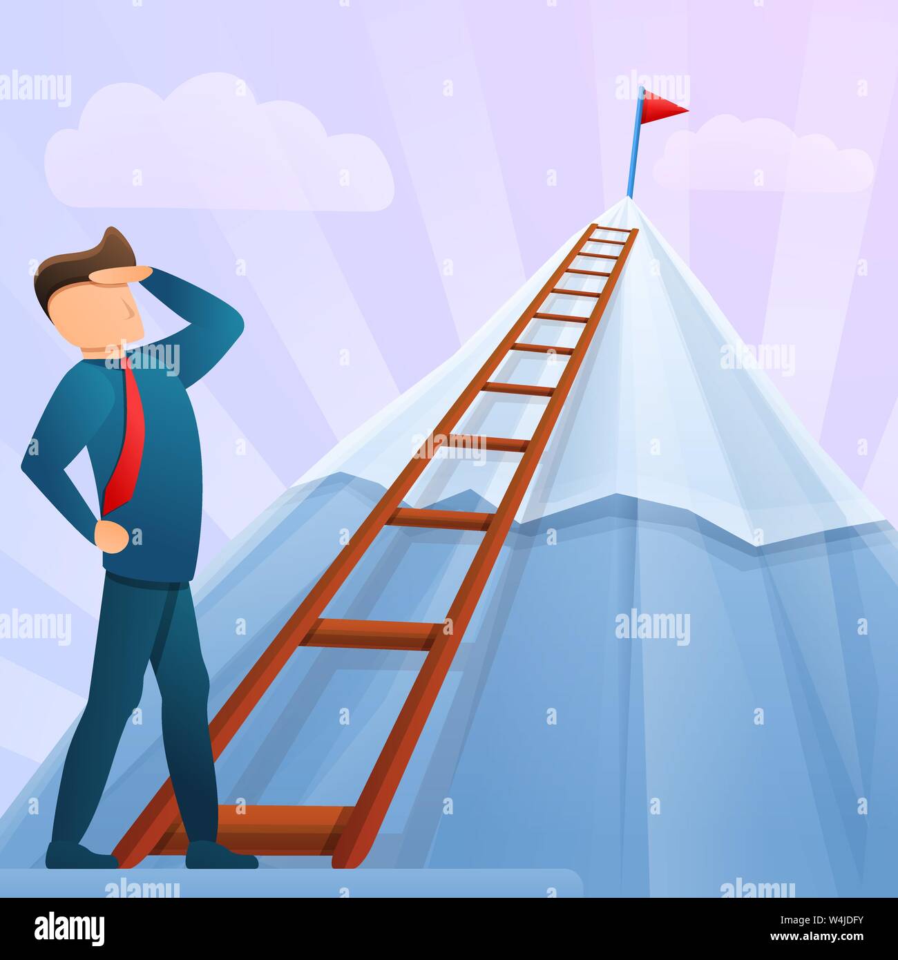 Opportunity concept background. Cartoon illustration of opportunity ...