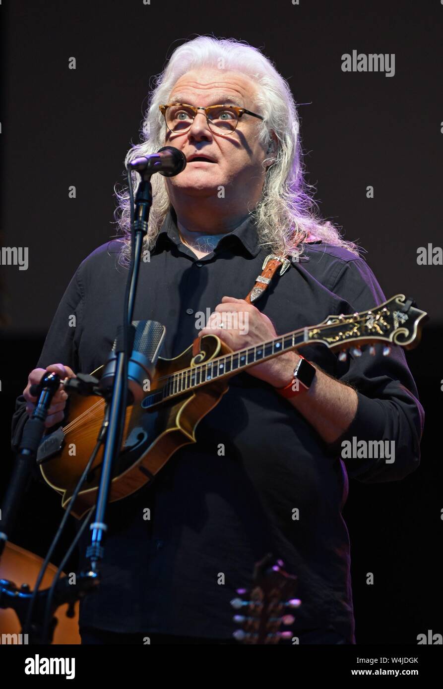Hiawassee, GA, USA. 23rd July, 2019. Ricky Skaggs on stage for Ricky ...