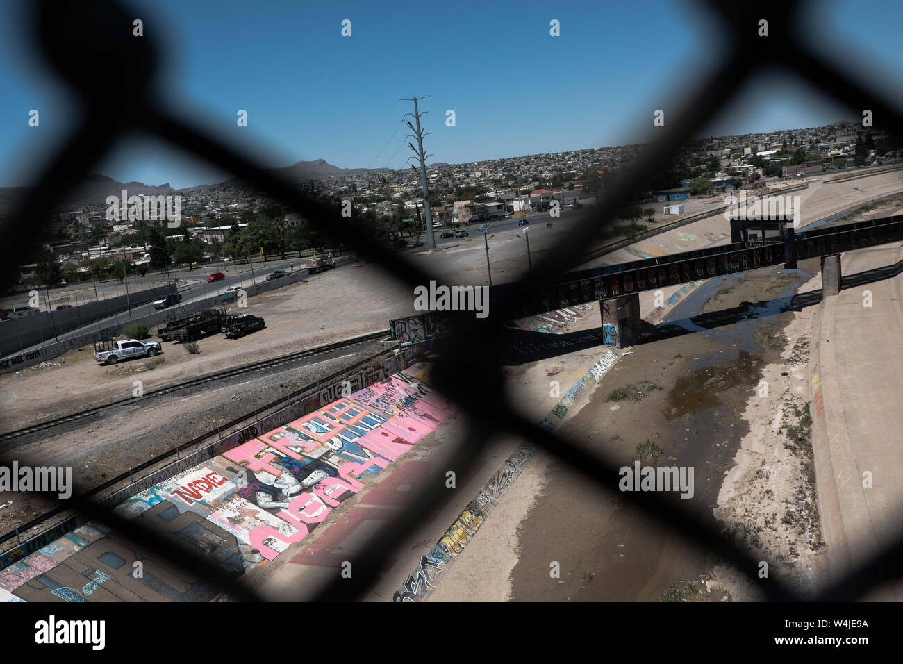 June 18, 2019, Ciudad Juarez, Mexico: Military personnel from the ...