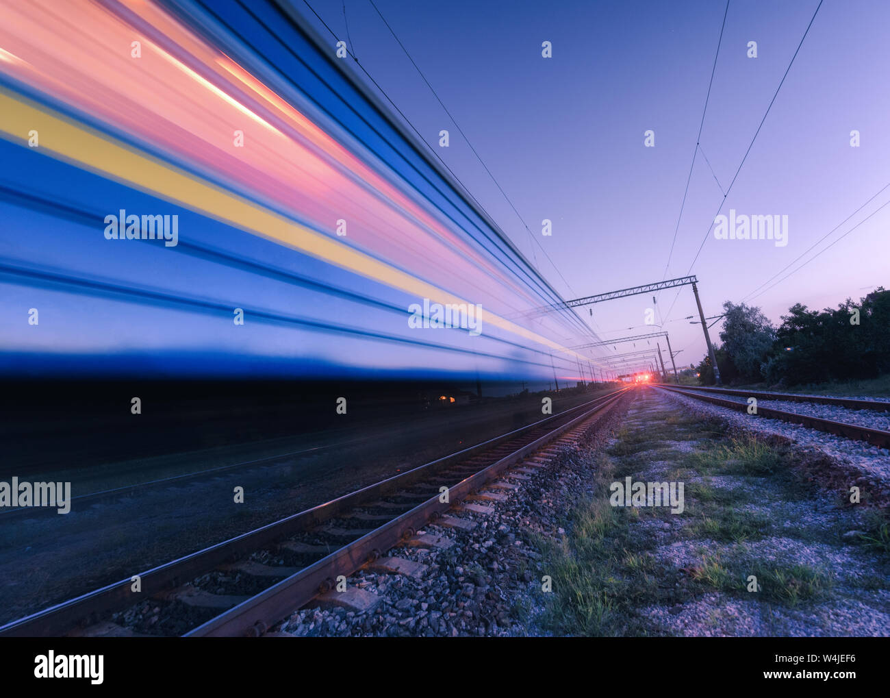 Purple rail hi-res stock photography and images - Alamy
