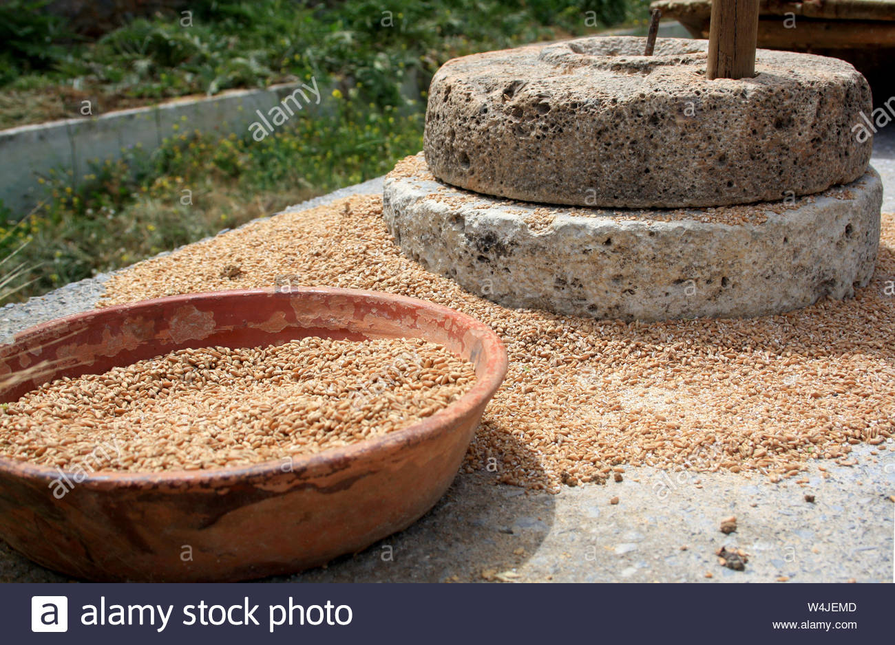 Ancient Grain Grinding High Resolution Stock Photography and Images - Alamy