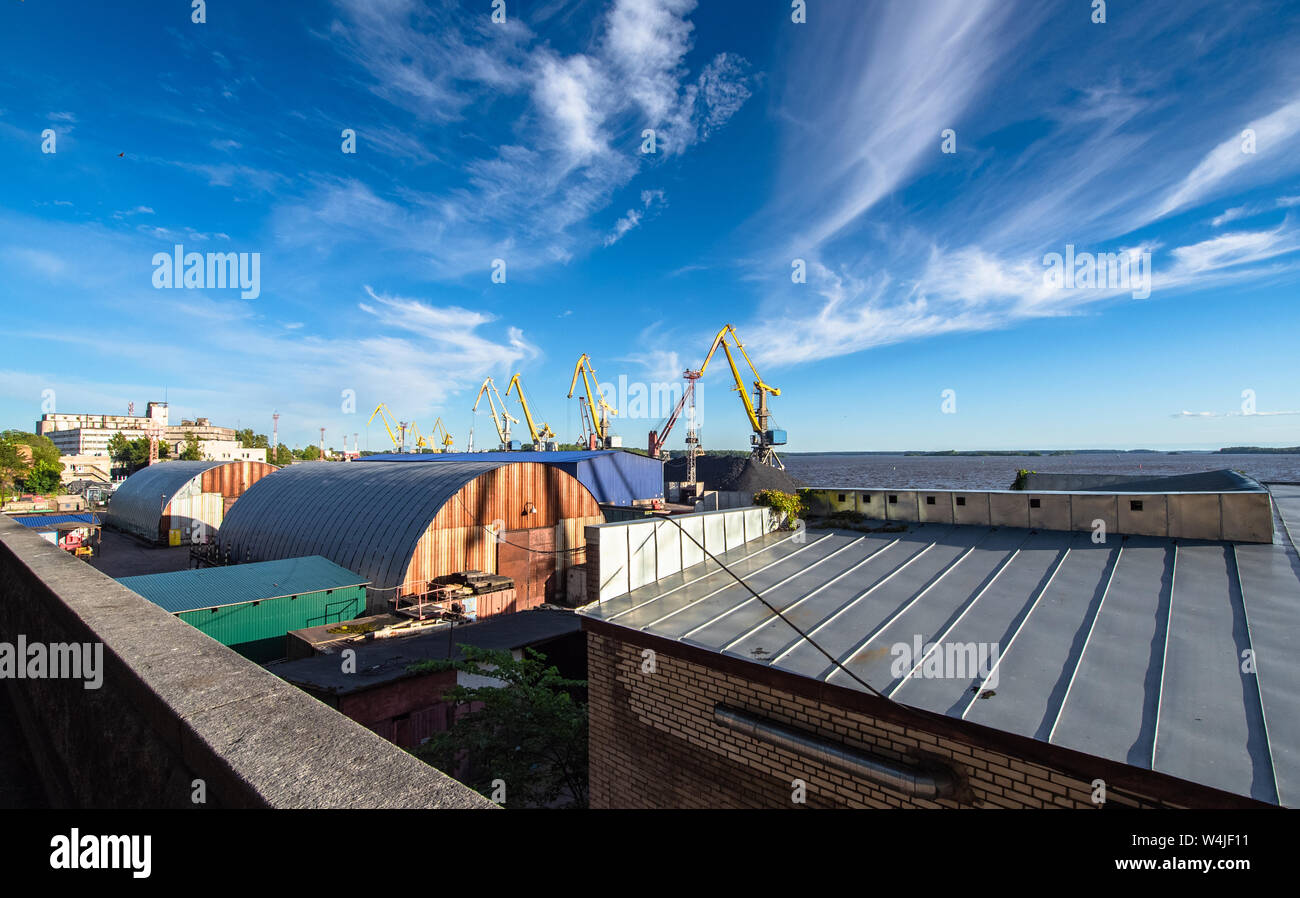 Cargo port of vyborg hi-res stock photography and images - Alamy