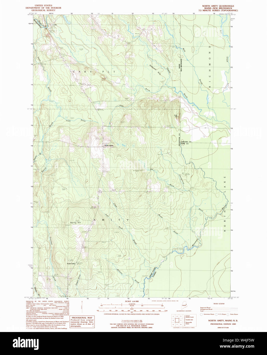 Map of north amity hi-res stock photography and images - Alamy