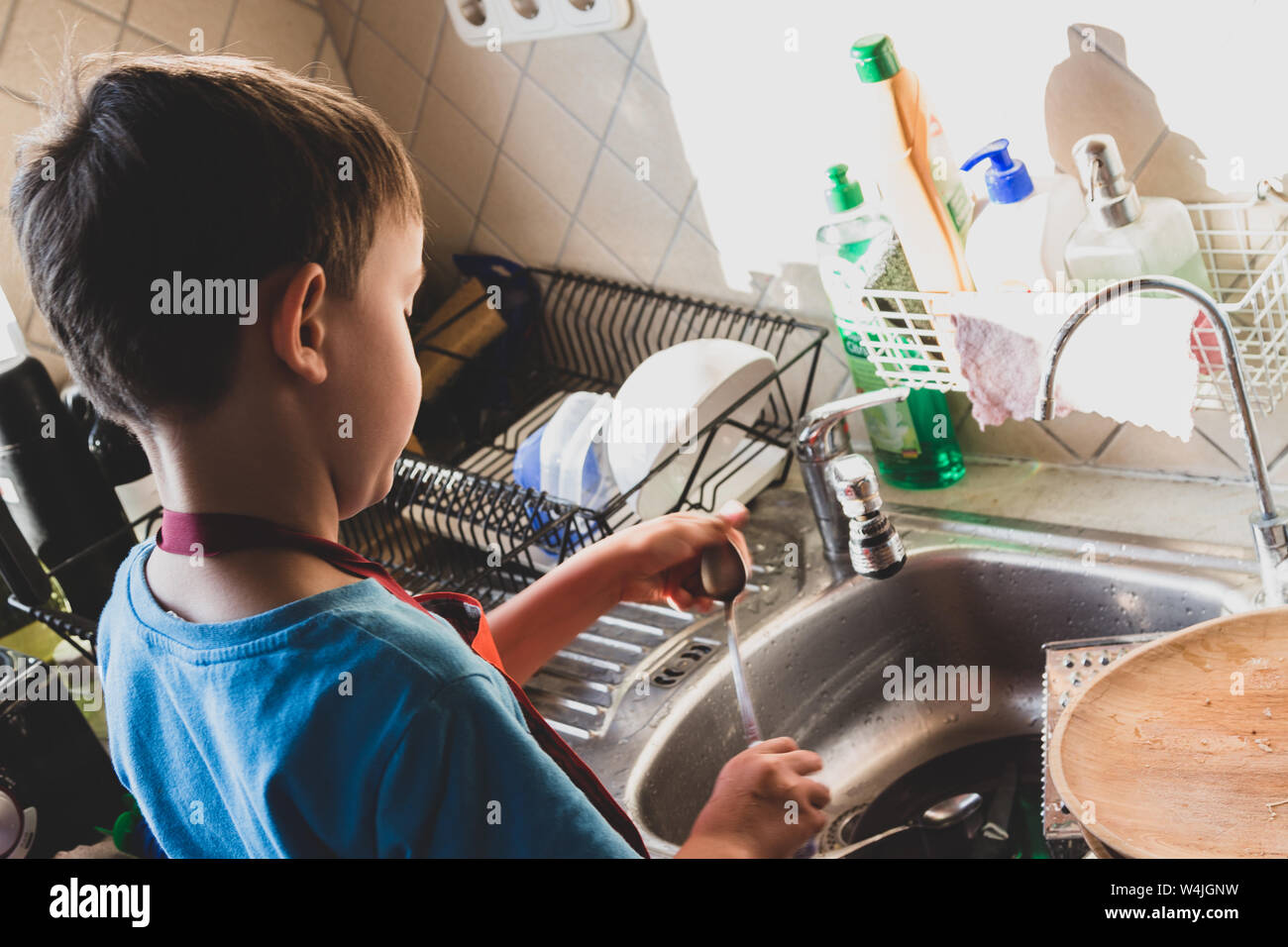 Washing Up Dishes High Resolution Stock Photography and Images - Alamy