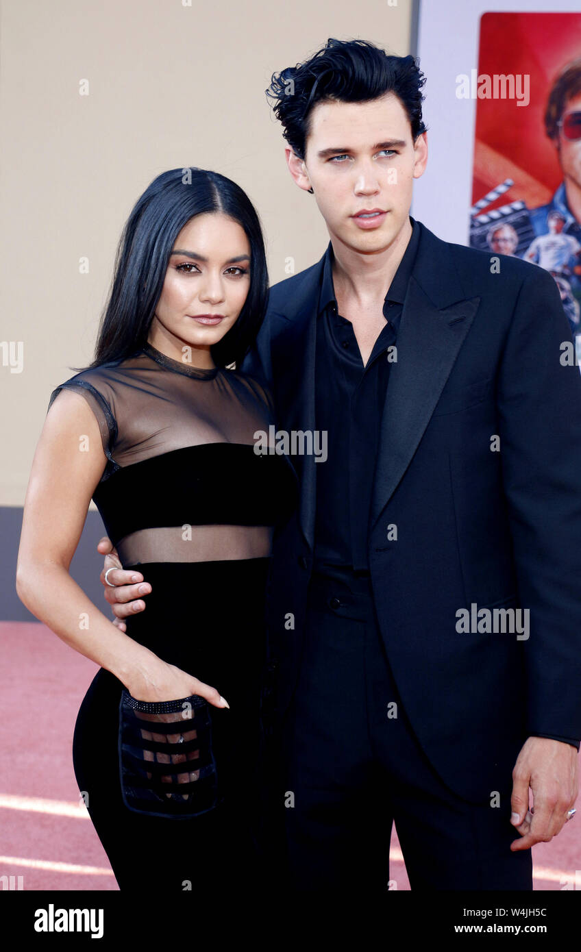 Vanessa Hudgens and Austin Butler at the Los Angeles premiere of 'Once ...