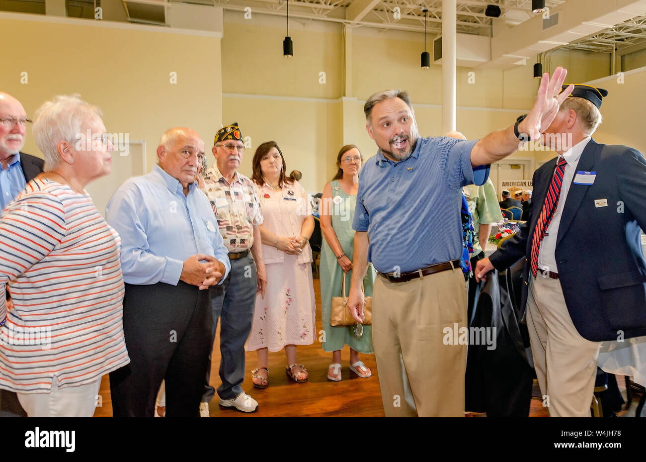 James Alexander, president of the 1857 Foundation, gives a tour of the ...